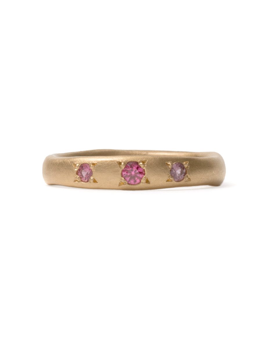 Pink Sapphire & Gold Hum Ring | e.g.etal | Melbourne