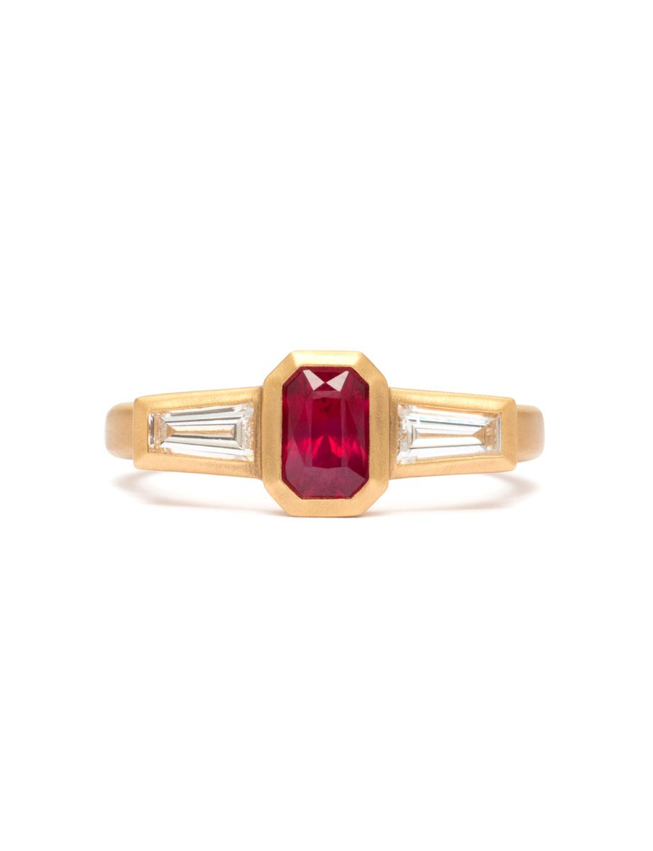 Mong Hsu Ruby & Diamond Michigan Avenue Ring | e.g.etal | Melbourne