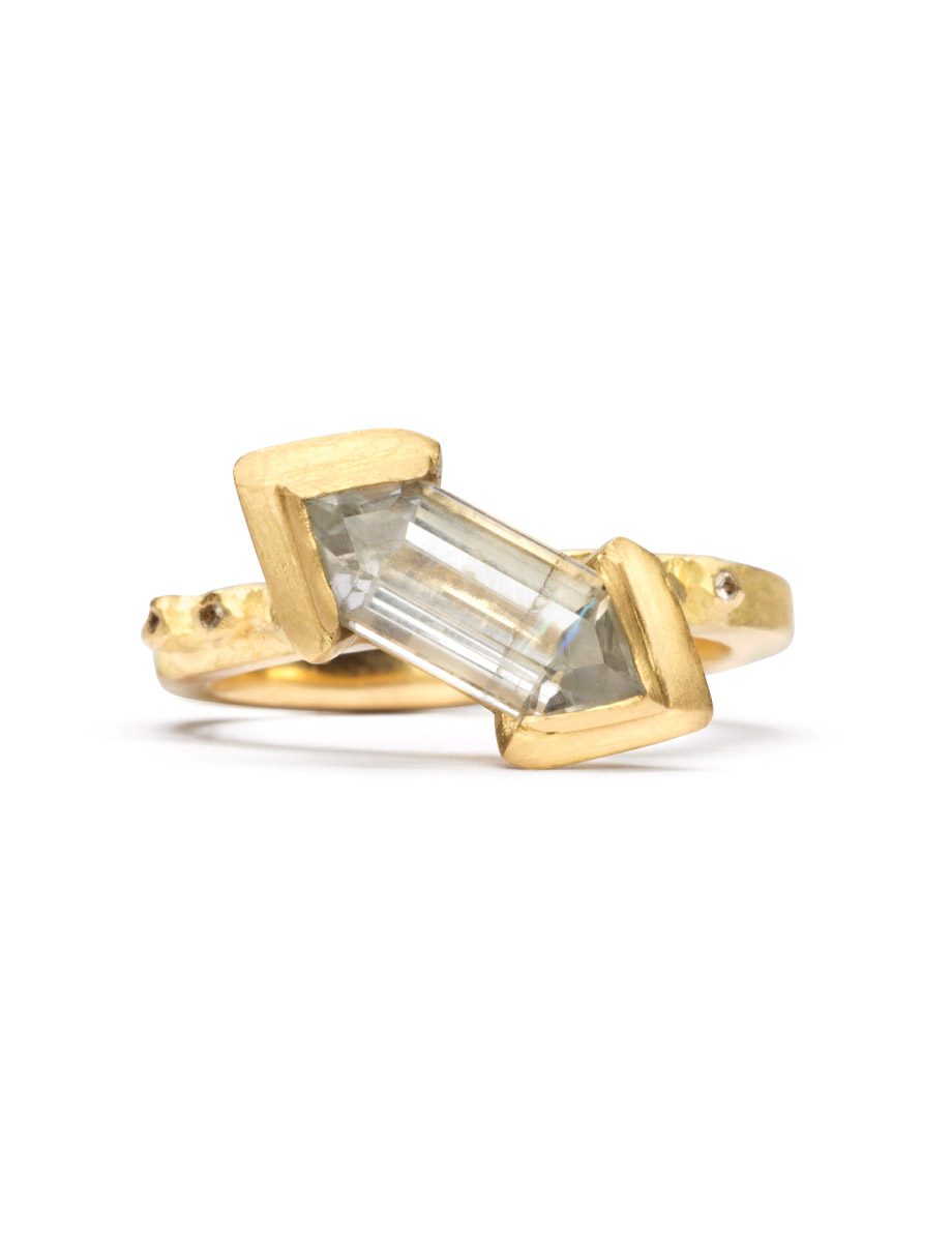Gold & 'Killiecrankie Diamond' Topaz Soloro Ring | e.g.etal | Melbourne